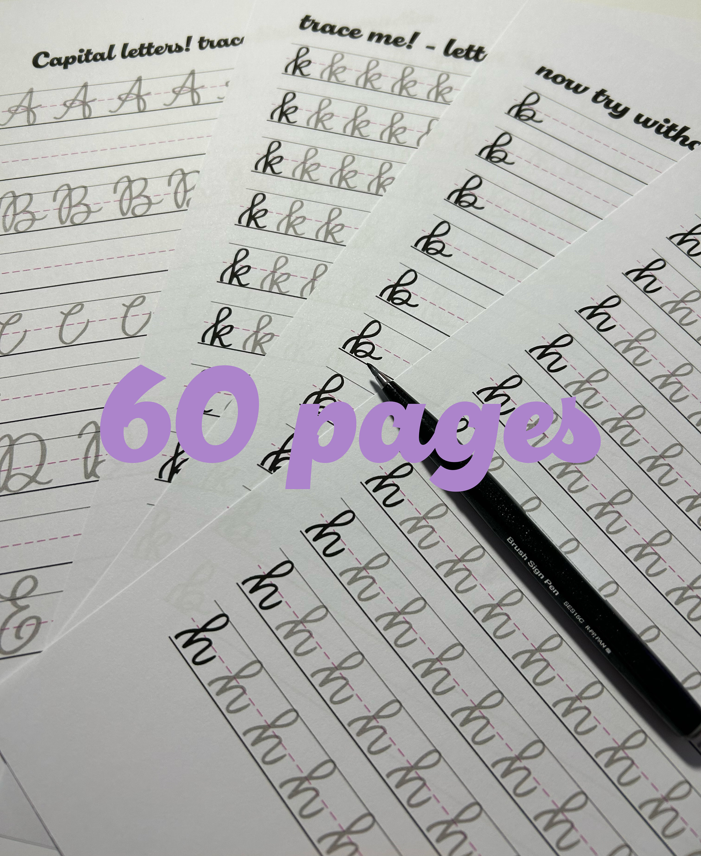 Easy Cursive Handwriting Practice/guide/tutorial - PDF - Cute ...