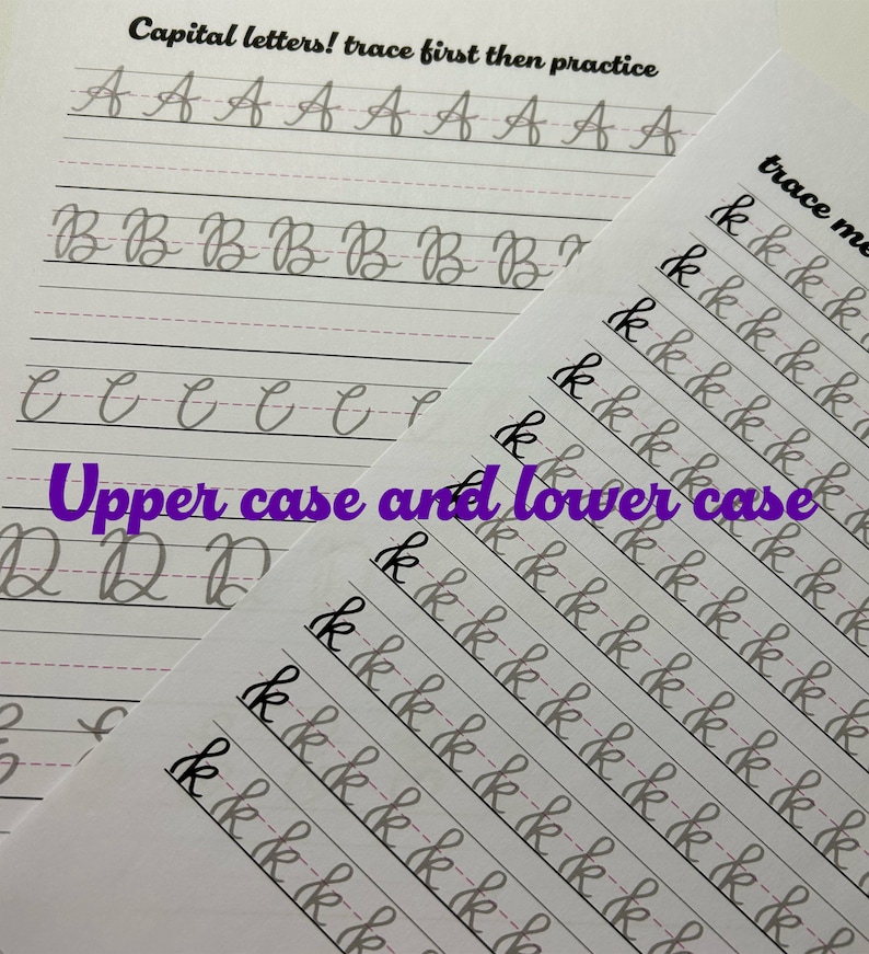 Easy Cursive Handwriting Practice/guide/tutorial - PDF - Cute ...