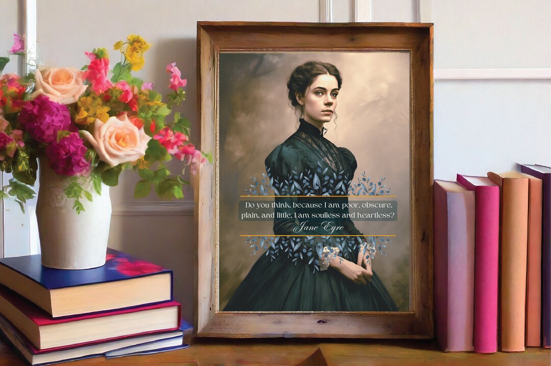 Elegant Jane Eyre Poster Quote Home Decor Gift for Bronte Fans - Etsy