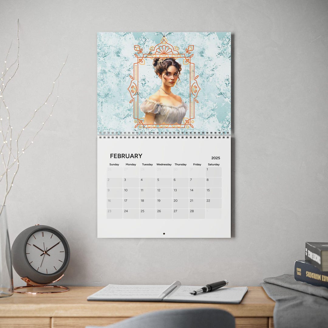 Regency Era Women Austen Inspired 2025 Wall Calendar, Planner - Etsy
