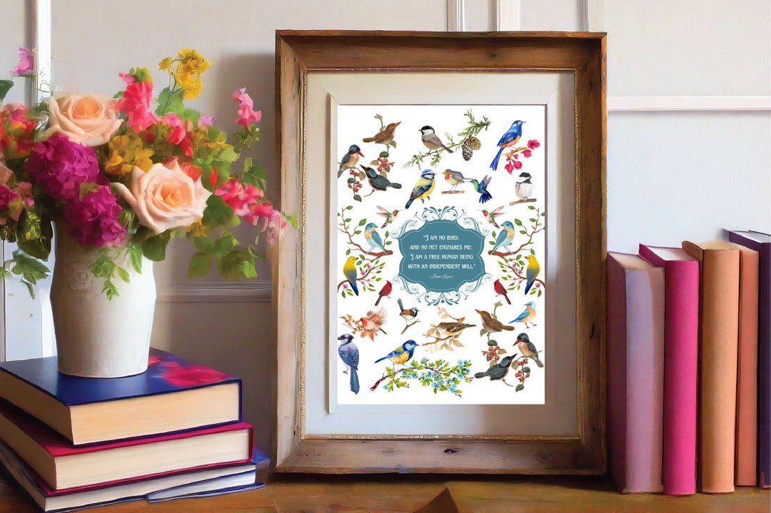 Jane Eyre Inspired Victorian Era Poster - Literary Gift for Bronte Fans ...