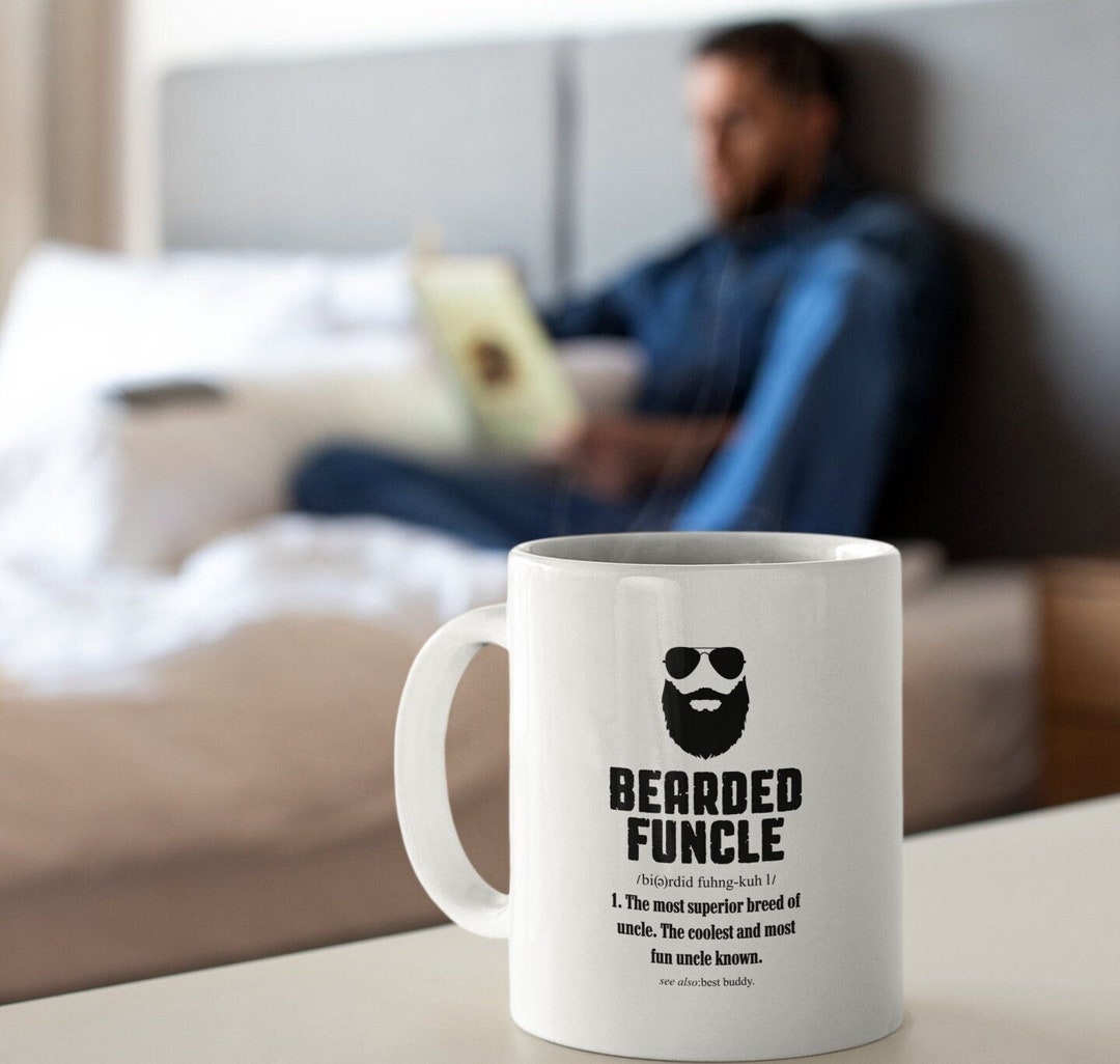 Bearded Funcle Mug, Fun Uncle Mug, Beard Mug, Funcle Coffee Mug, Funny ...