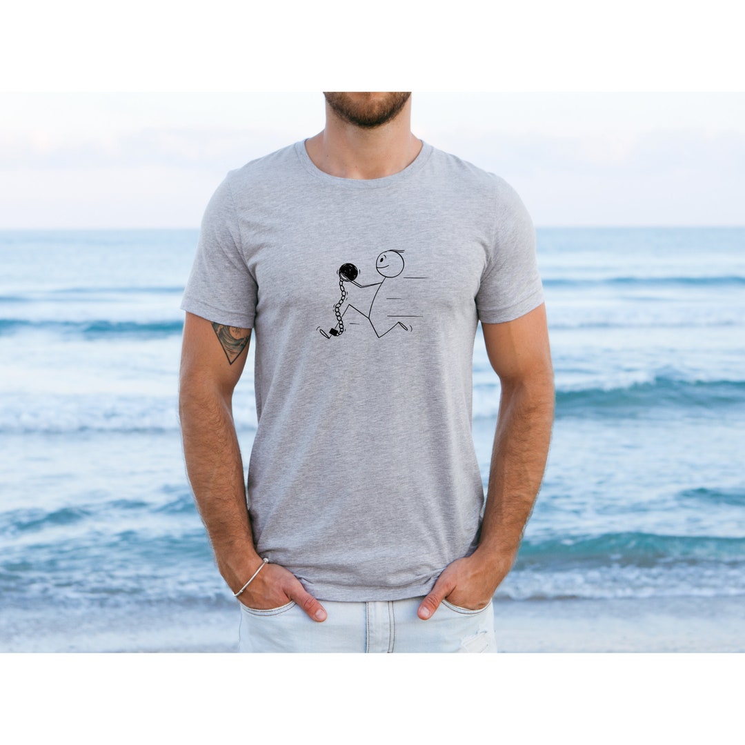 Stickman Thief Tshirt, Stickmen Tshirt, Mens Stick Figure Tee, Stick ...