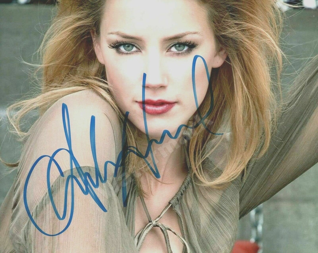 Amber Heard Autographed Signed Photo Wall Art Posters Movies Canvas ...