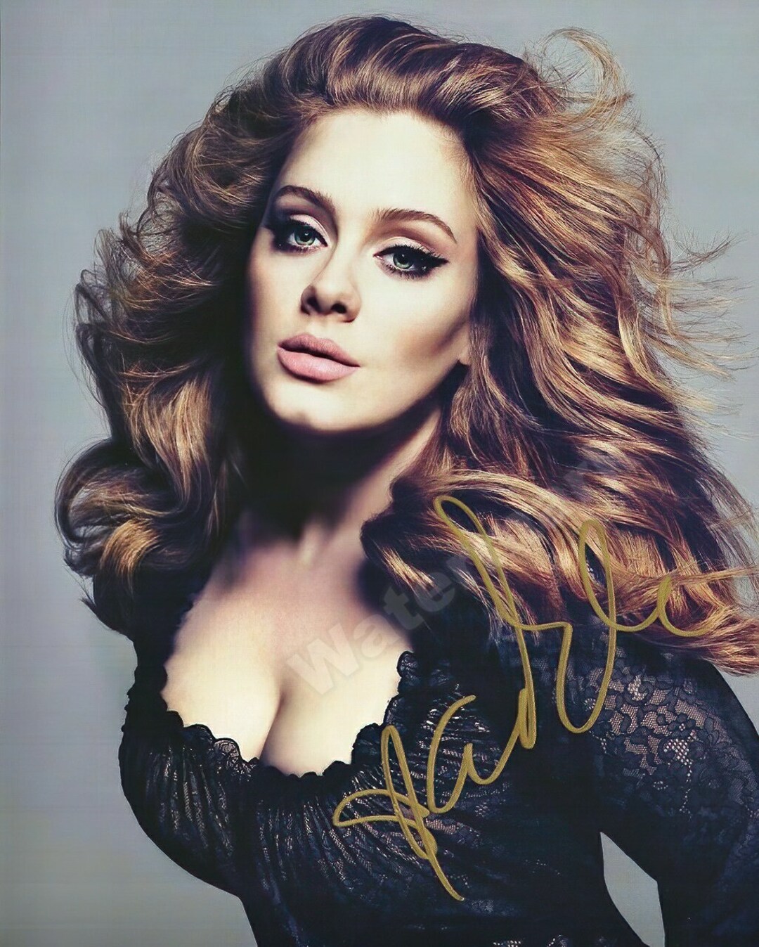 Adele Autographed Signed Wall Art Photo Posters Movies Celebrity Pictures Actress Canvas Celeb ...