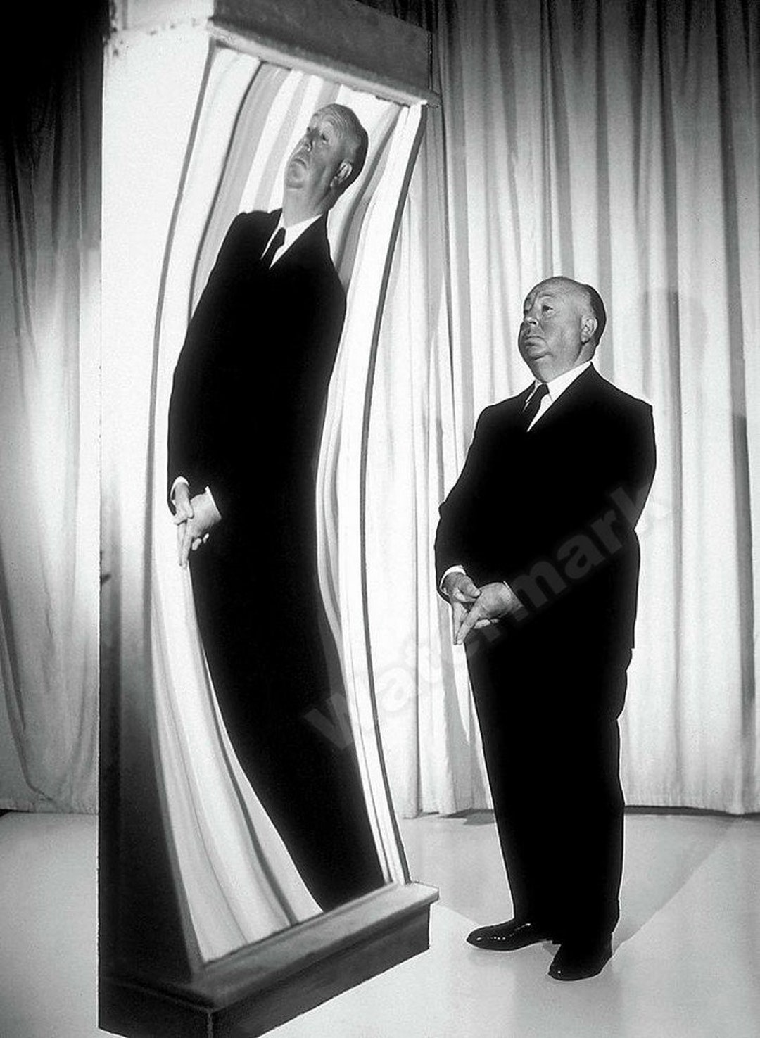 Alfred Hitchcock in Funhouse Mirror Wall Art Photo Posters - Etsy