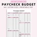 Paycheck Budget Bill Tracker Printable Planner, Budget Template Finance ...
