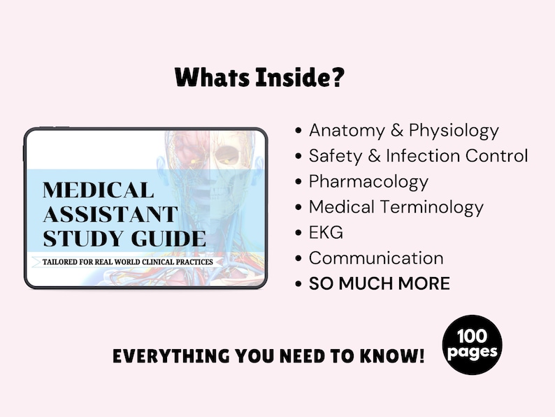 Medical Assistant, Anatomy and Physiology, Medical Assistant Study ...
