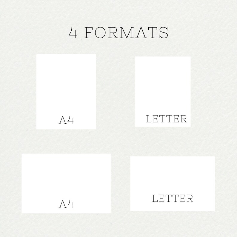 Yearly Planner Printable, Desk Planner 12 Month Overview, Minimalist ...