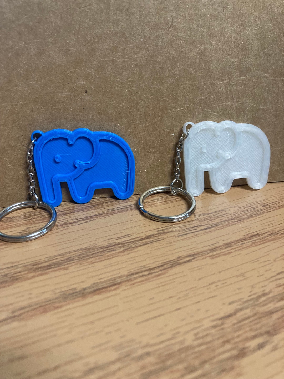 Elephant Keychain 3D Printed Popout Logo - Etsy