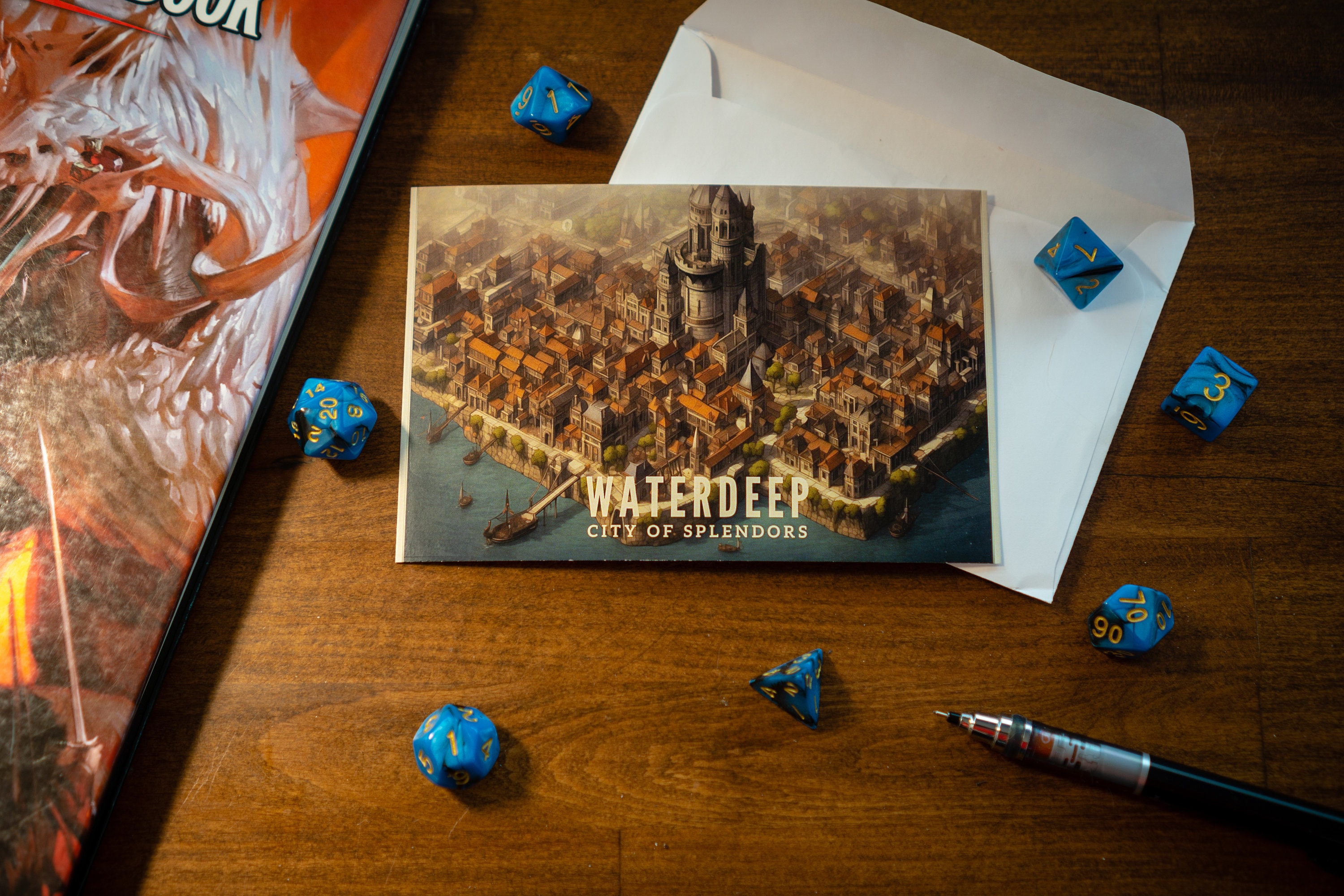 Dnd Waterdeep Postcard (dungeons & Dragons) - Etsy