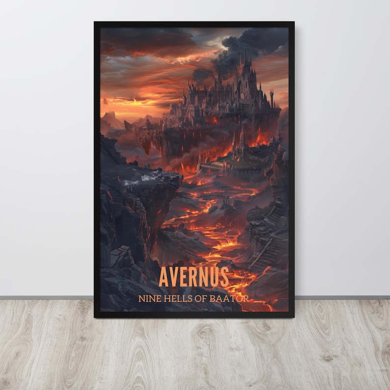 Dnd Avernus Poster (dungeons & Dragons) - Etsy