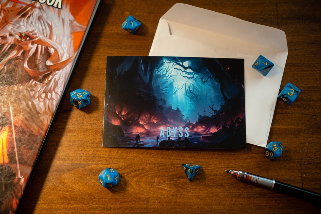 Dnd Abyss Postcard (dungeons & Dragons) - Etsy