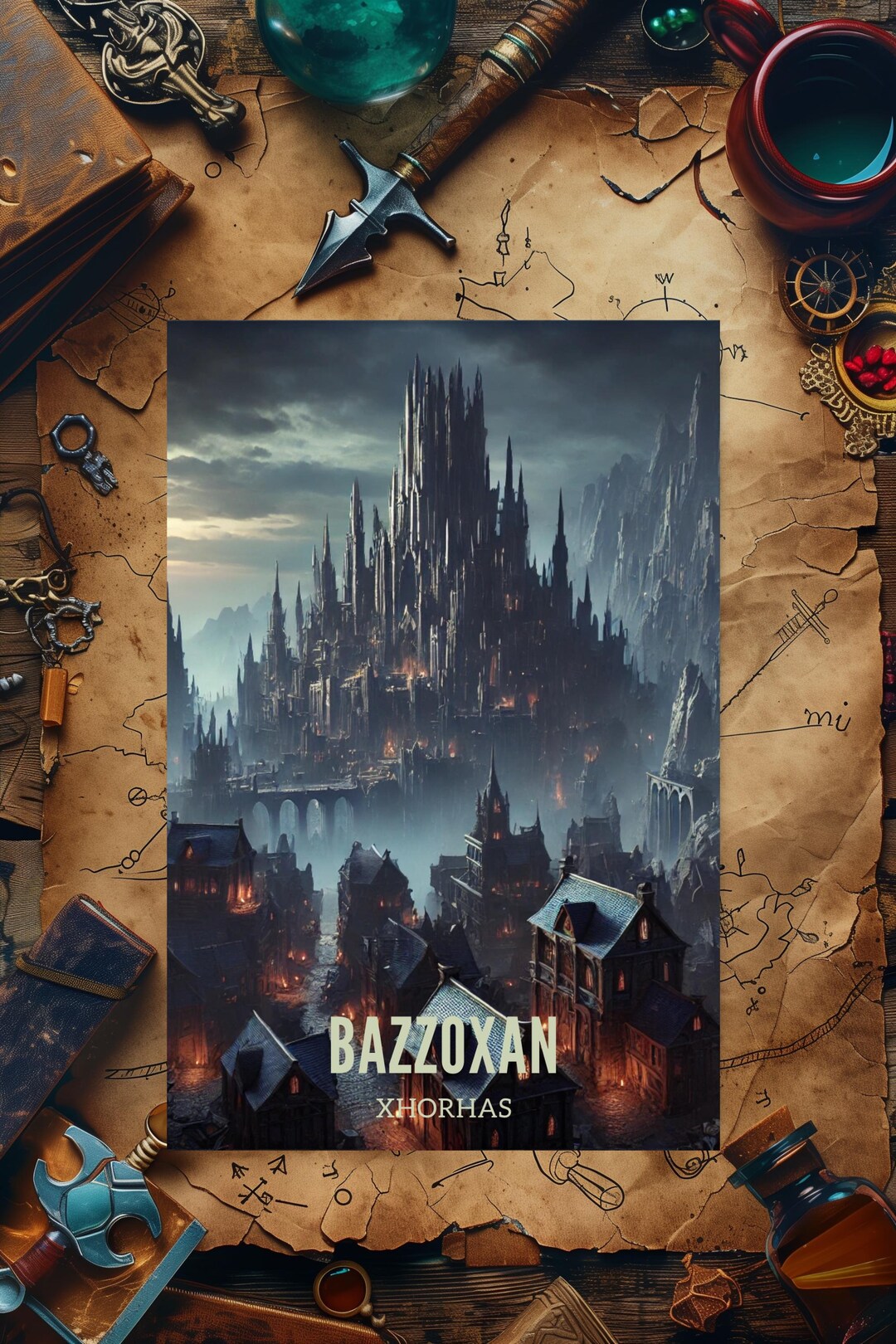 Dnd Bazzoxan Critical Role Call of the Netherdeep Postcard (dungeons ...