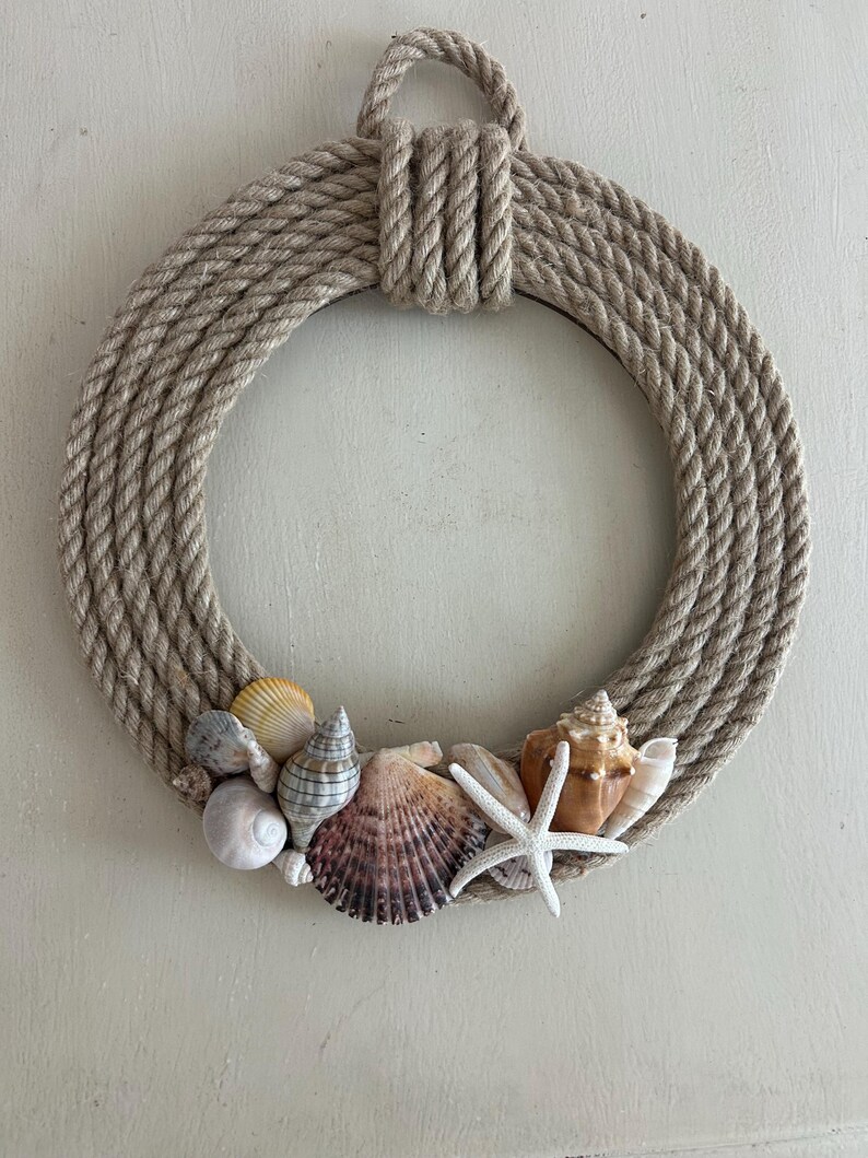 Seashell Wreath - Hand Made - Etsy