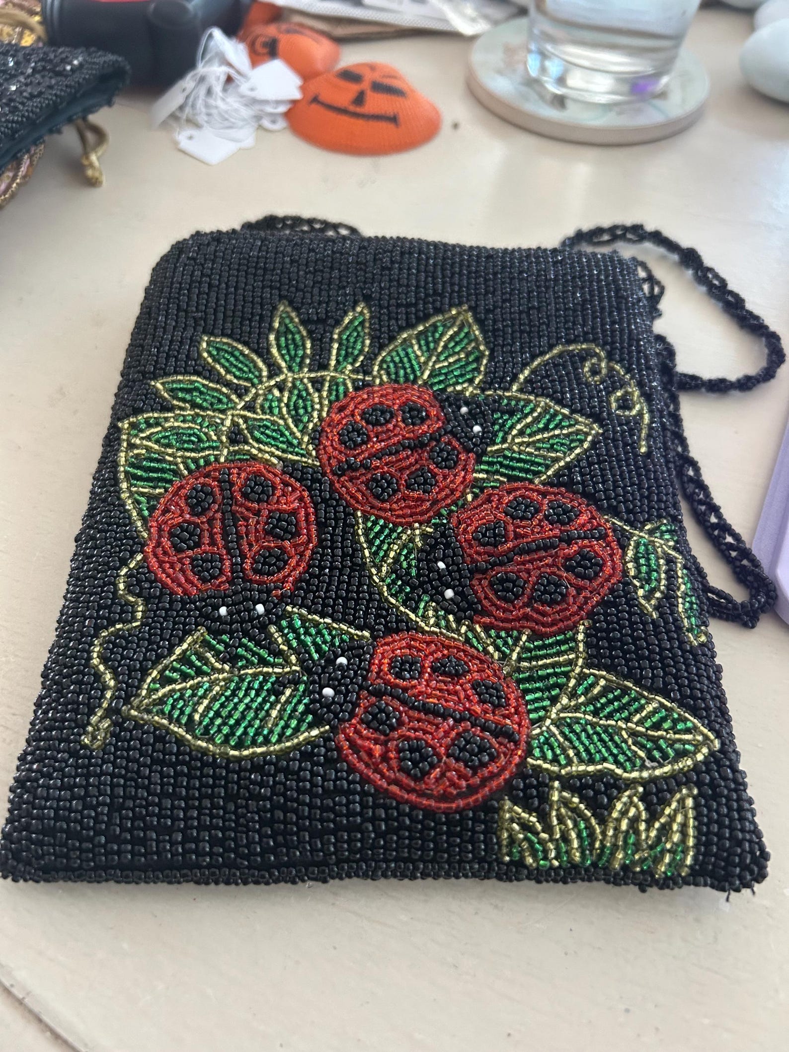 Ermo Beaded Purse With Ladybugs - VTG - Etsy