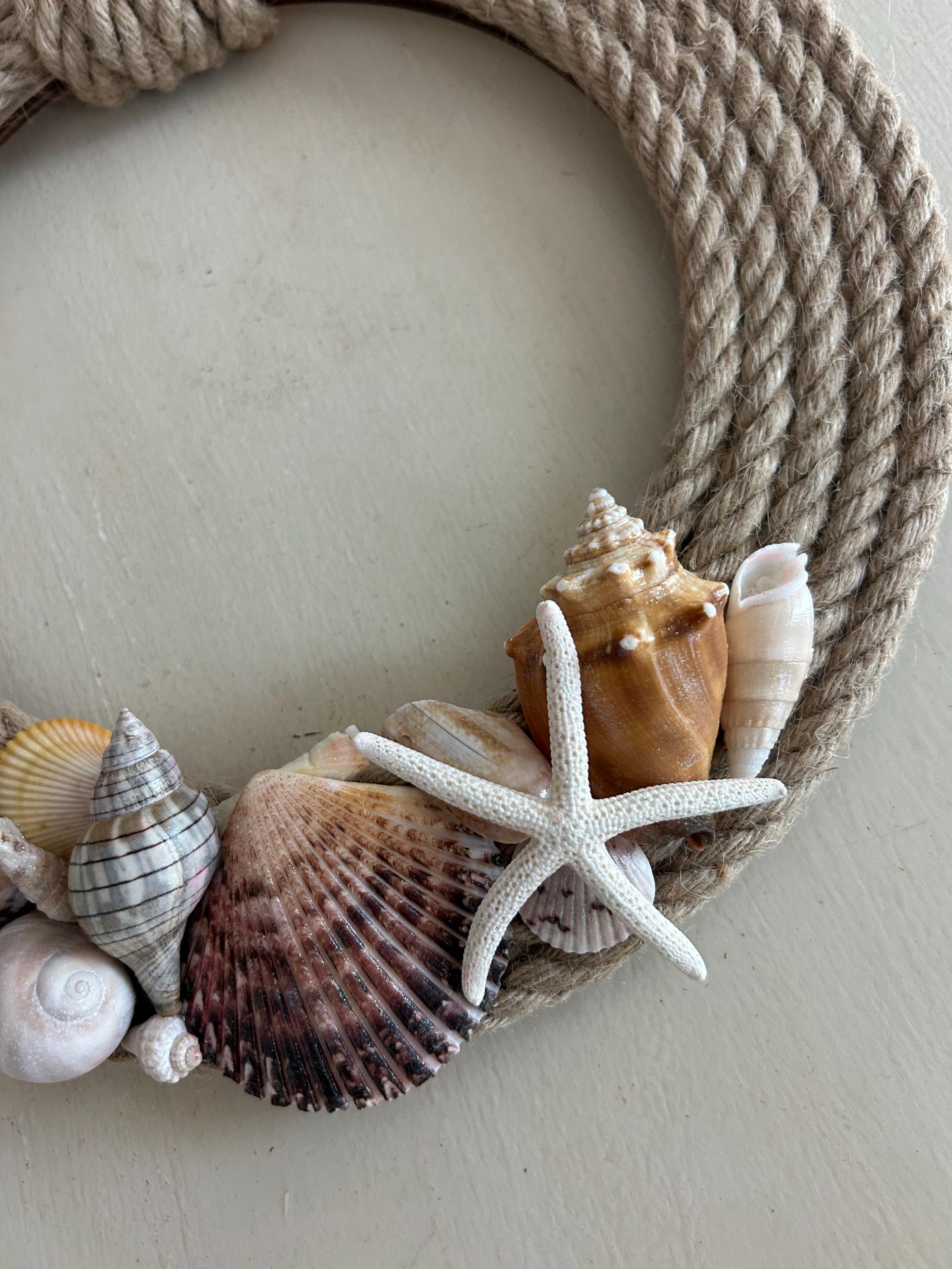 Seashell Wreath - Hand Made - Etsy