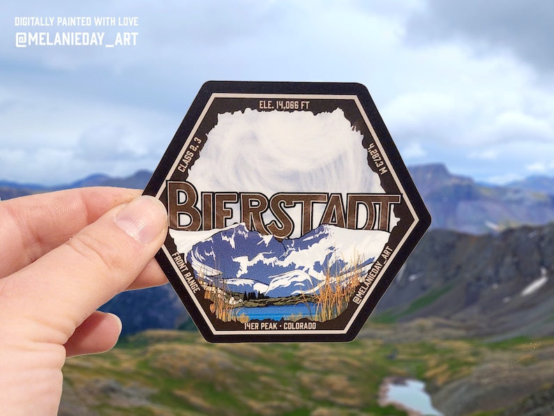 14er Peak Sticker: Mount Bierstadt Highest Quality, Bubble Free ...