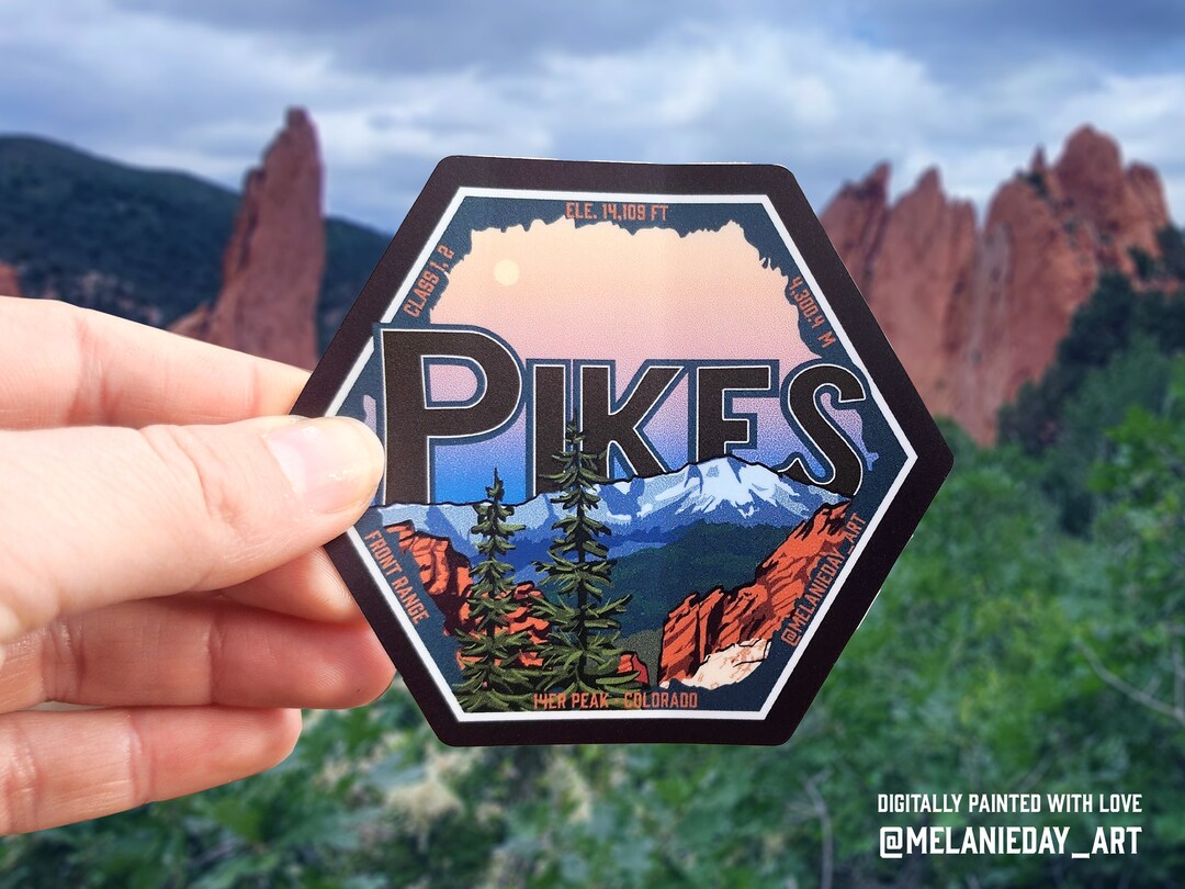 14er Peak Sticker: Pikes Peak Highest Quality, Bubble Free, Waterproof ...