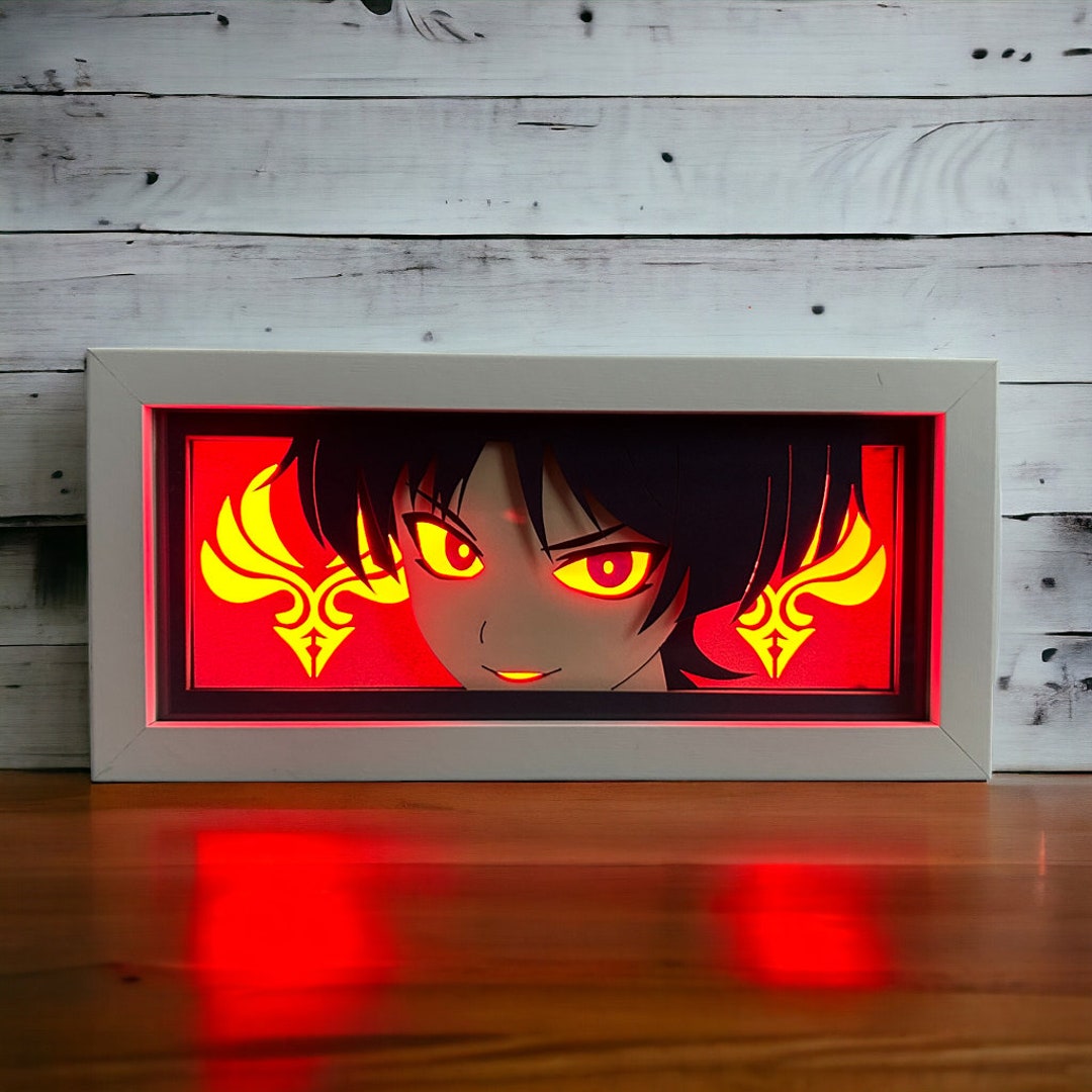 Anime Light Box Anime Led Night Light Full RGB Anime Face Lamp for Room ...