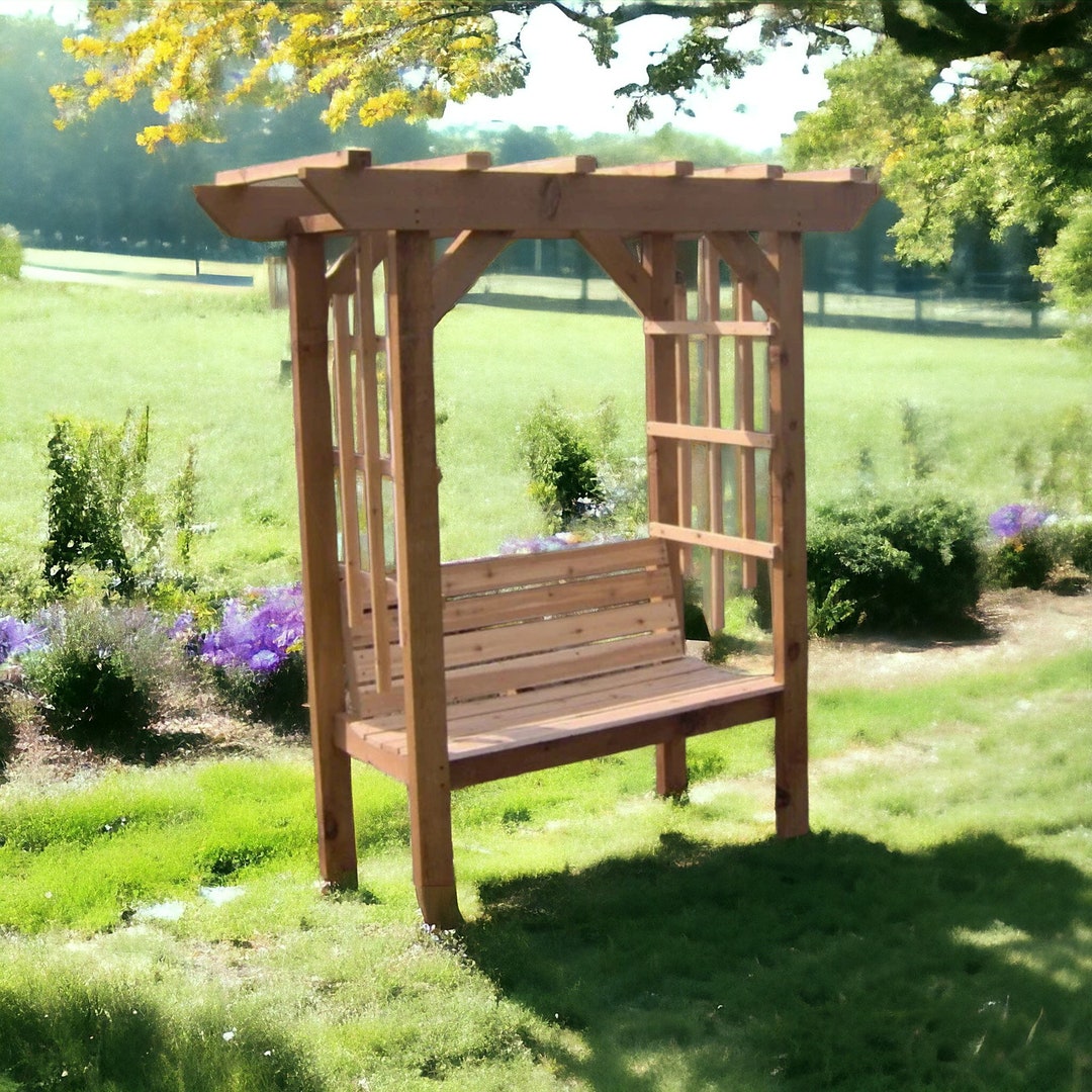 Arbor Bench Plans, Backyard Trellis, Pergola Plans, Simple Garden Arbor ...