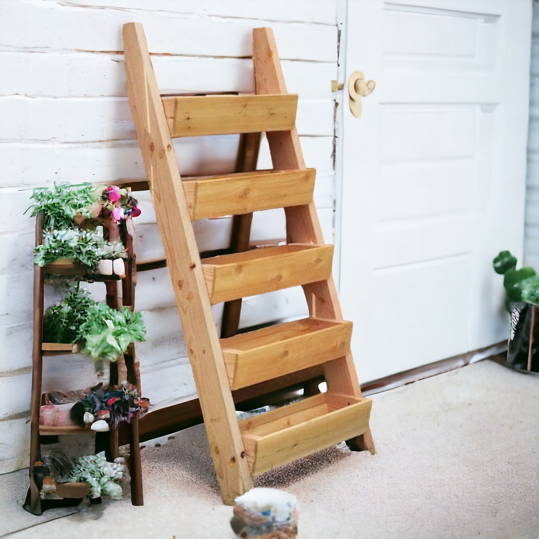 Tiered Planter Stand, Vertical Ladder Planter Box, Garden Planter ...