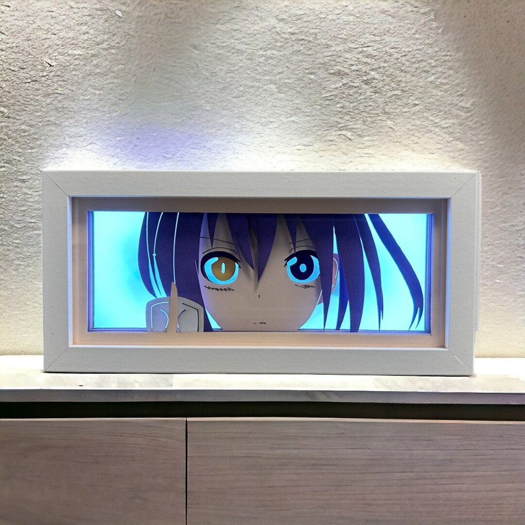 Anime Table Light Box, Gift for Anime Fan, Anime Night Light, Anime ...