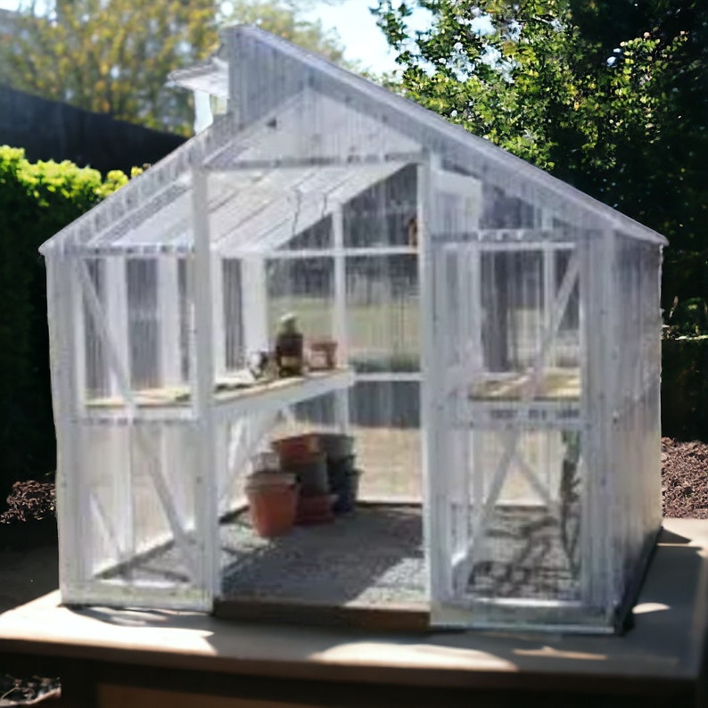 Simple Wooden Greenhouse, Modern Greenhouse-step-by-step Guide for ...