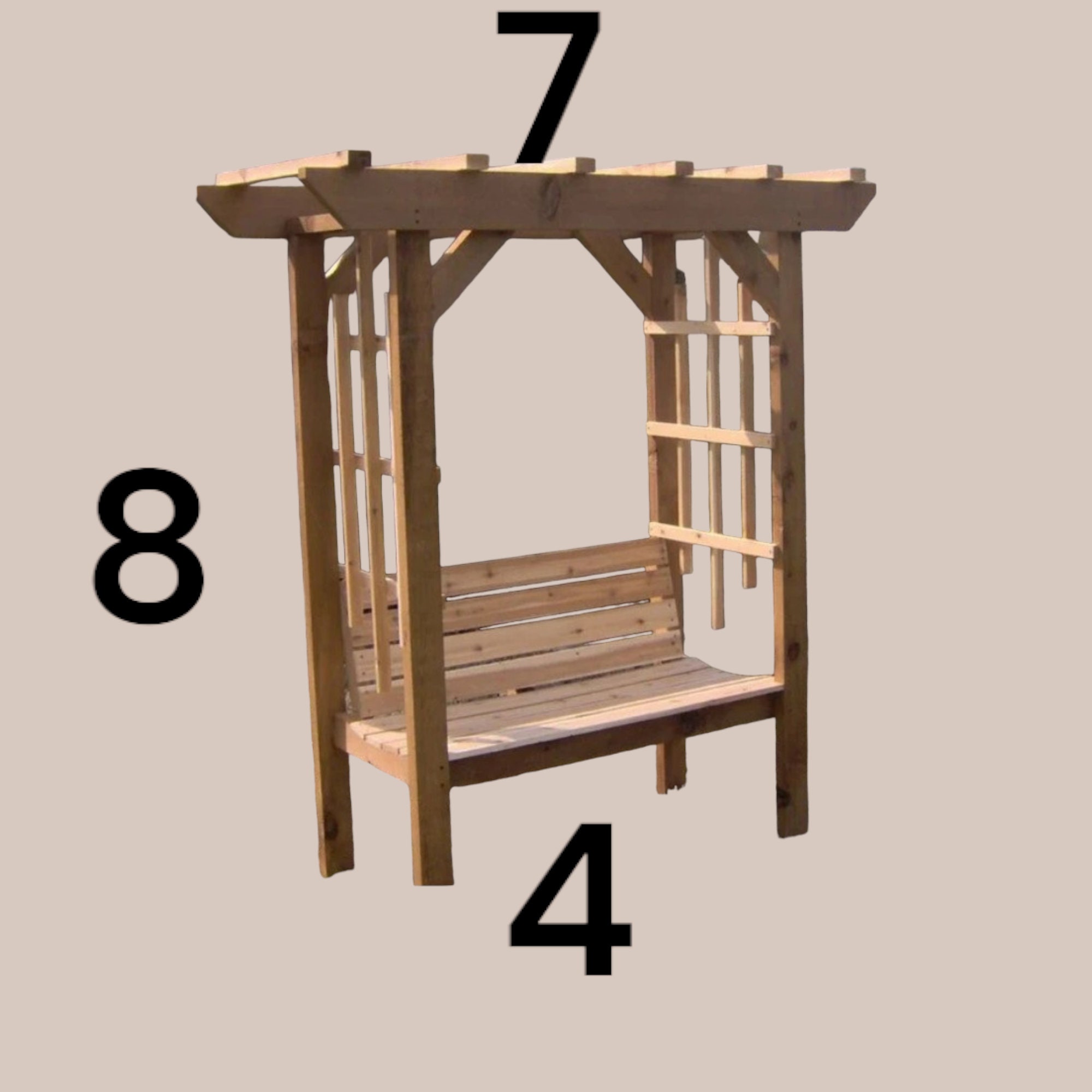 Arbor Bench Plans, Backyard Trellis, Pergola Plans, Simple Garden Arbor ...