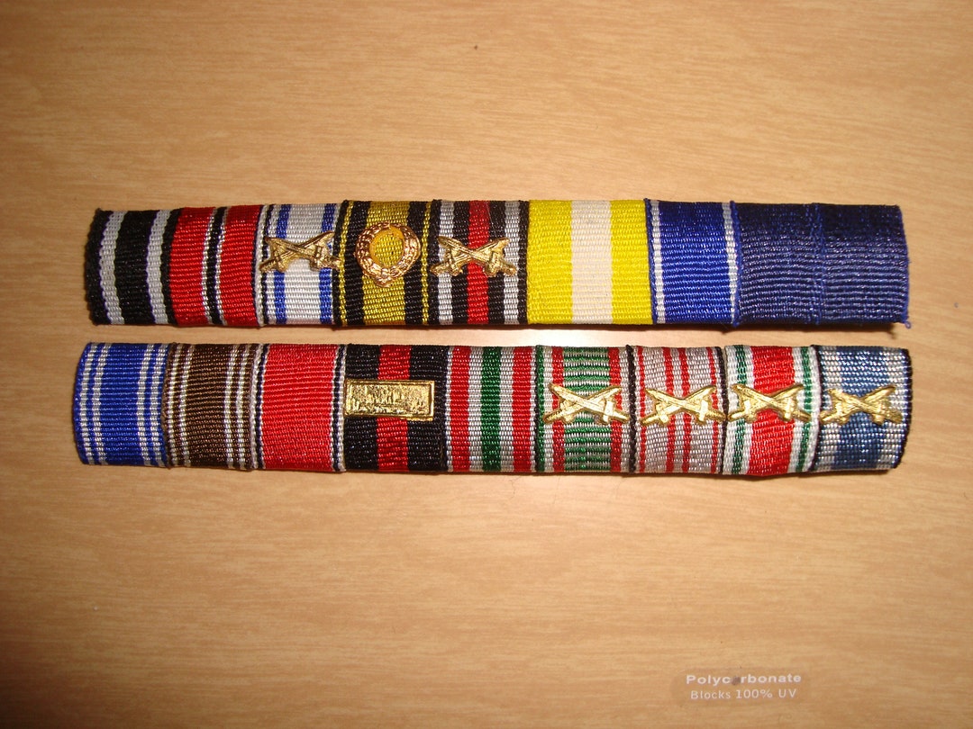 General Josph sepp Dietrich-ribbon Bars 2 With 8 Devices WW1-WW2 - Etsy