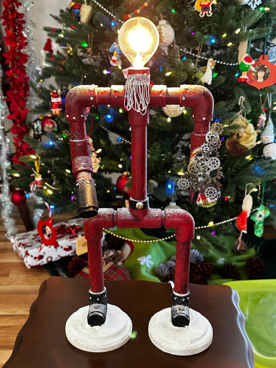 Santa Claus With Gear Christmas Tree - Etsy