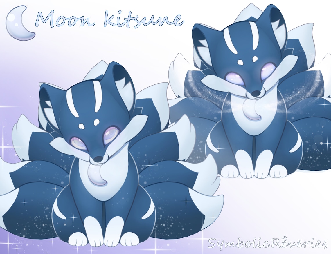Kitsune Magical Fox Vtuber Pet - Customizable Vtuber - Live2d Avatar - Etsy