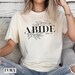 Vintage Trendy Christian ABIDE Custom Comfort Colors Tee Christian ...