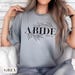 Vintage Trendy Christian ABIDE Custom Comfort Colors Tee Christian ...