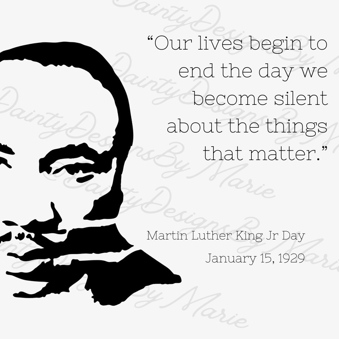MLK Day PNG SVG, Black History Month, Mlk Famous Quote - Etsy