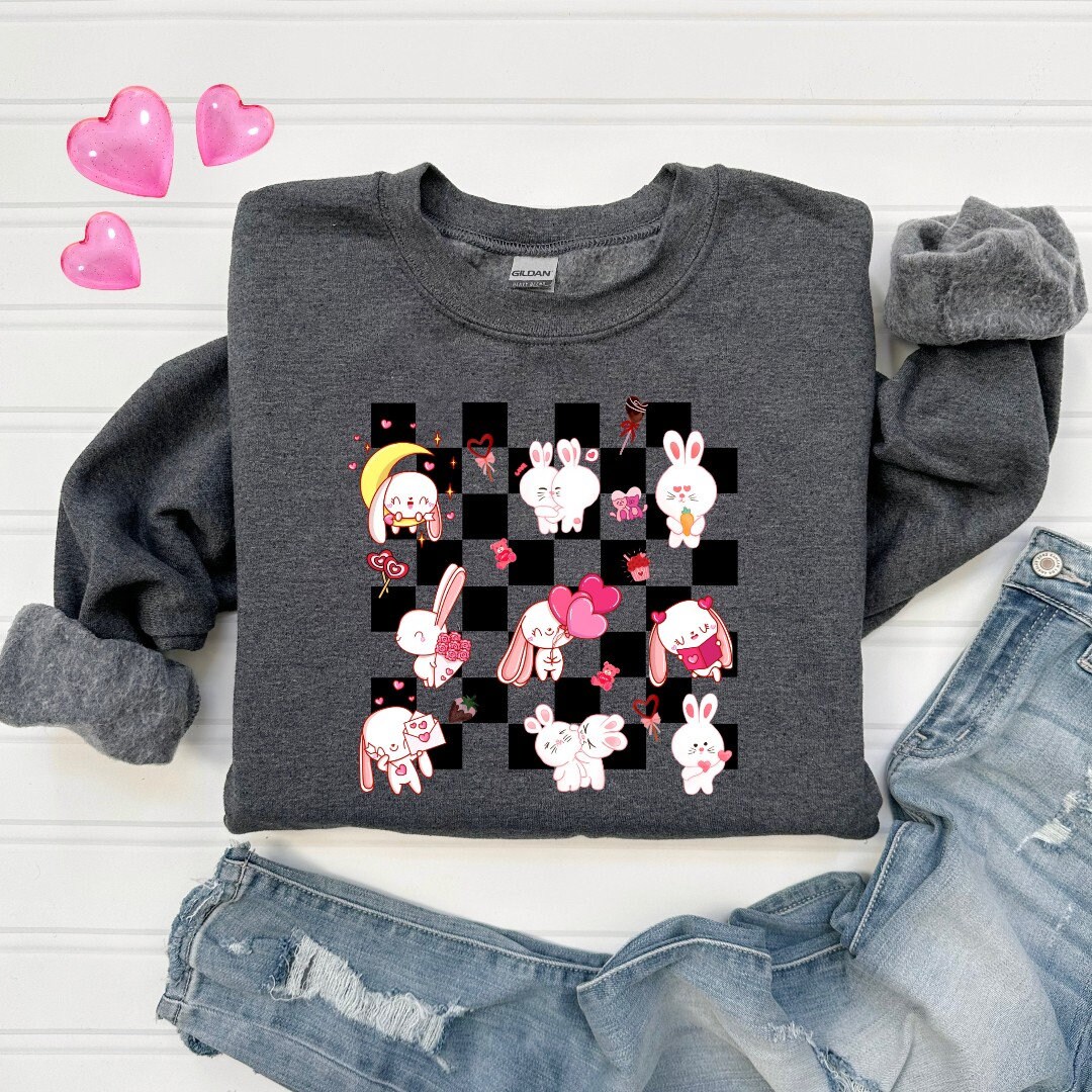 Bunny Valentines PNG Instant Download Bunny Printable Valentines ...