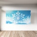 Modern Winter Download Blue & White Snowflakes Watercolour Snowflake ...