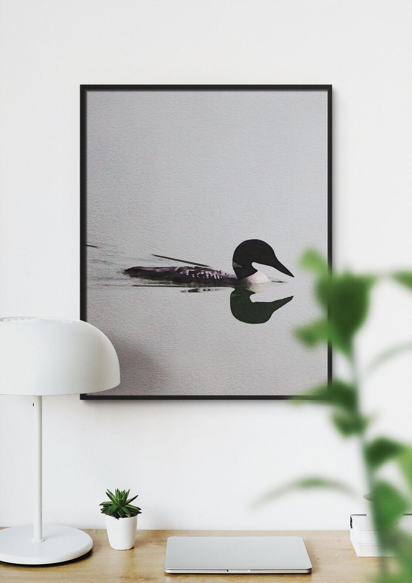 Customizable Loon Wall Art: Printable Watercolor Decor for Every Room ...