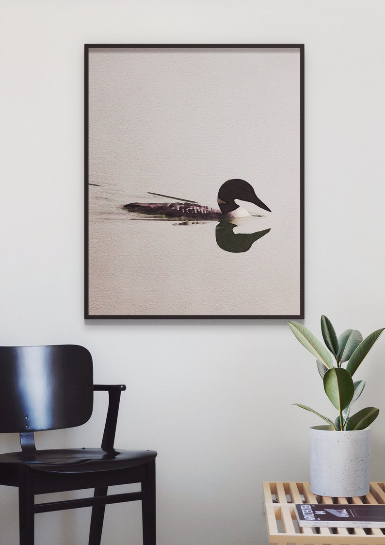 Customizable Loon Wall Art: Printable Watercolor Decor for Every Room ...