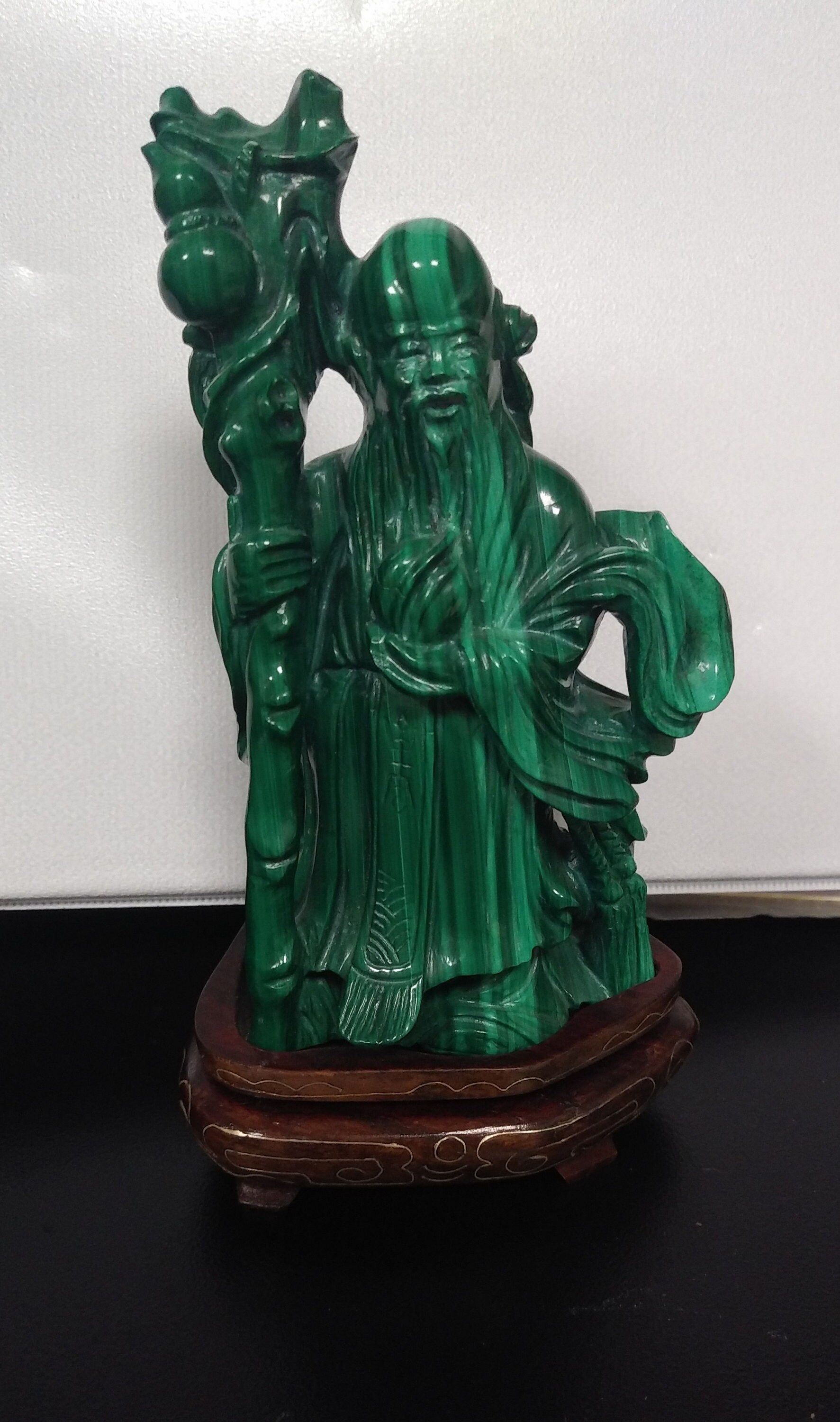 Chinese Carved Malachite Man - Etsy