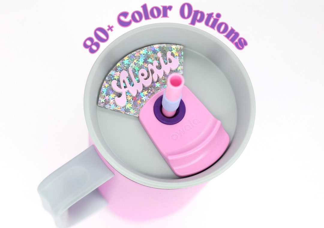 40 Oz OWALA TUMBLER Personalized Name Tag | Cup Accessory | Half Size ...