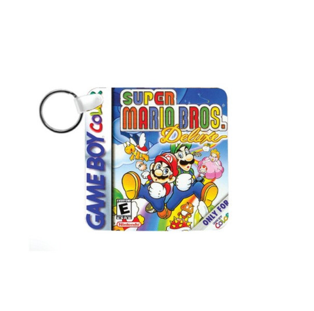 Super Mario Bros Deluxe GBA Game Art Keychain - Etsy
