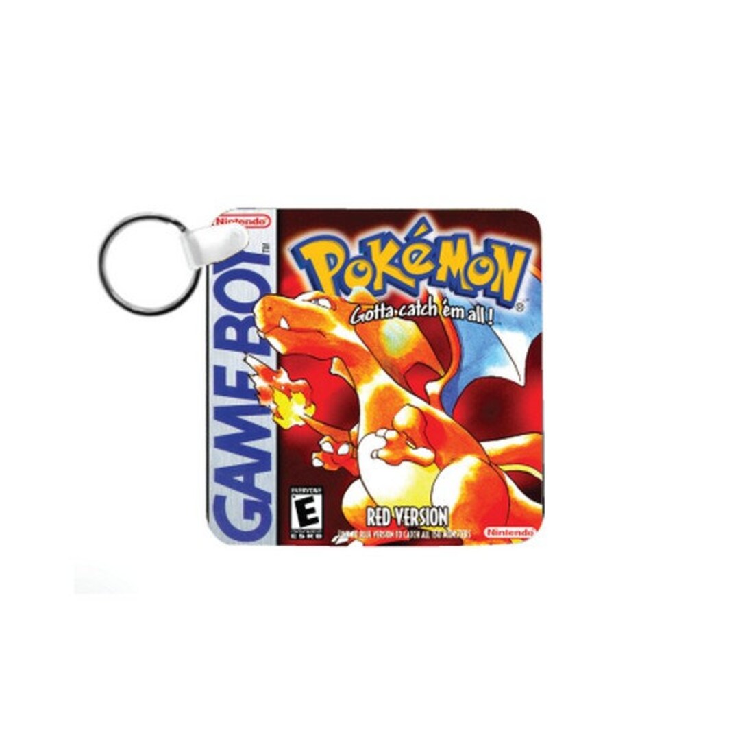 Gameboy Advance GBA Game Art Keychain Pokemon Red Version - Etsy