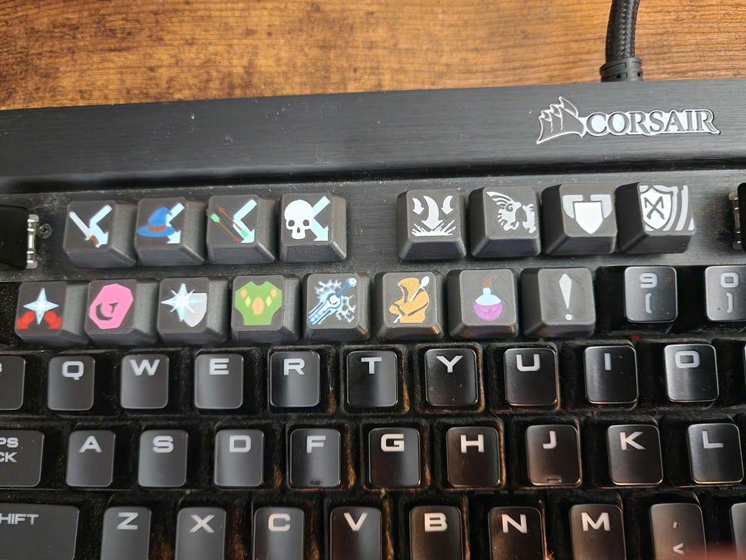 Runescape Keycaps - Custom 3D Printed Gaming Keys - Mechanical Keyboard ...