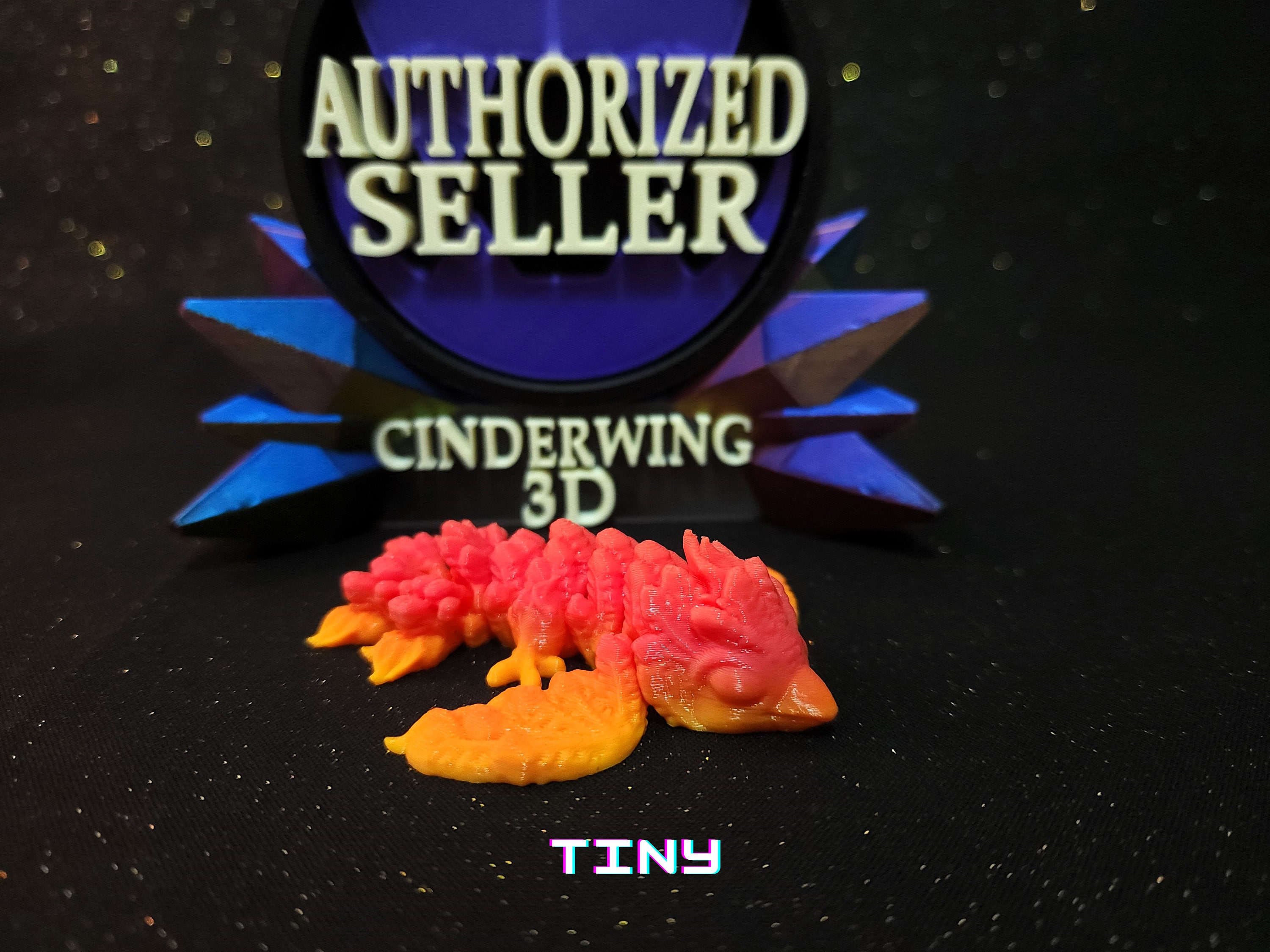 Articulating Phoenix Dragon 3D Printed Flexible Fidget Toy Flexible ...