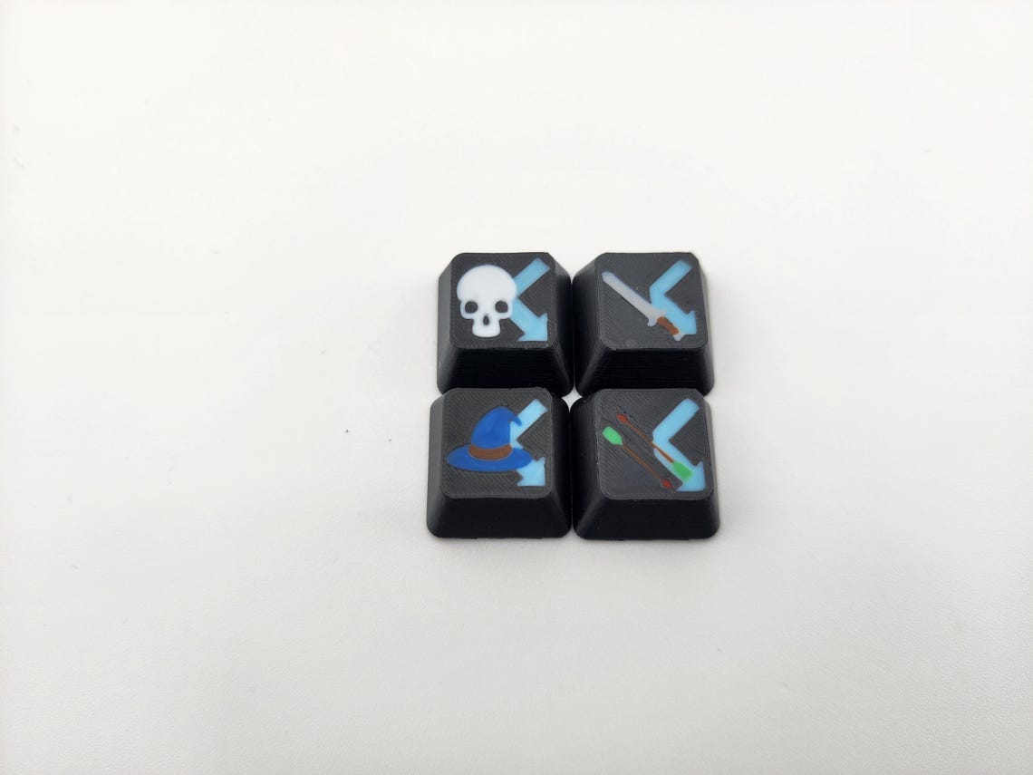 Runescape Keycaps - Custom 3D Printed Gaming Keys - Mechanical Keyboard ...