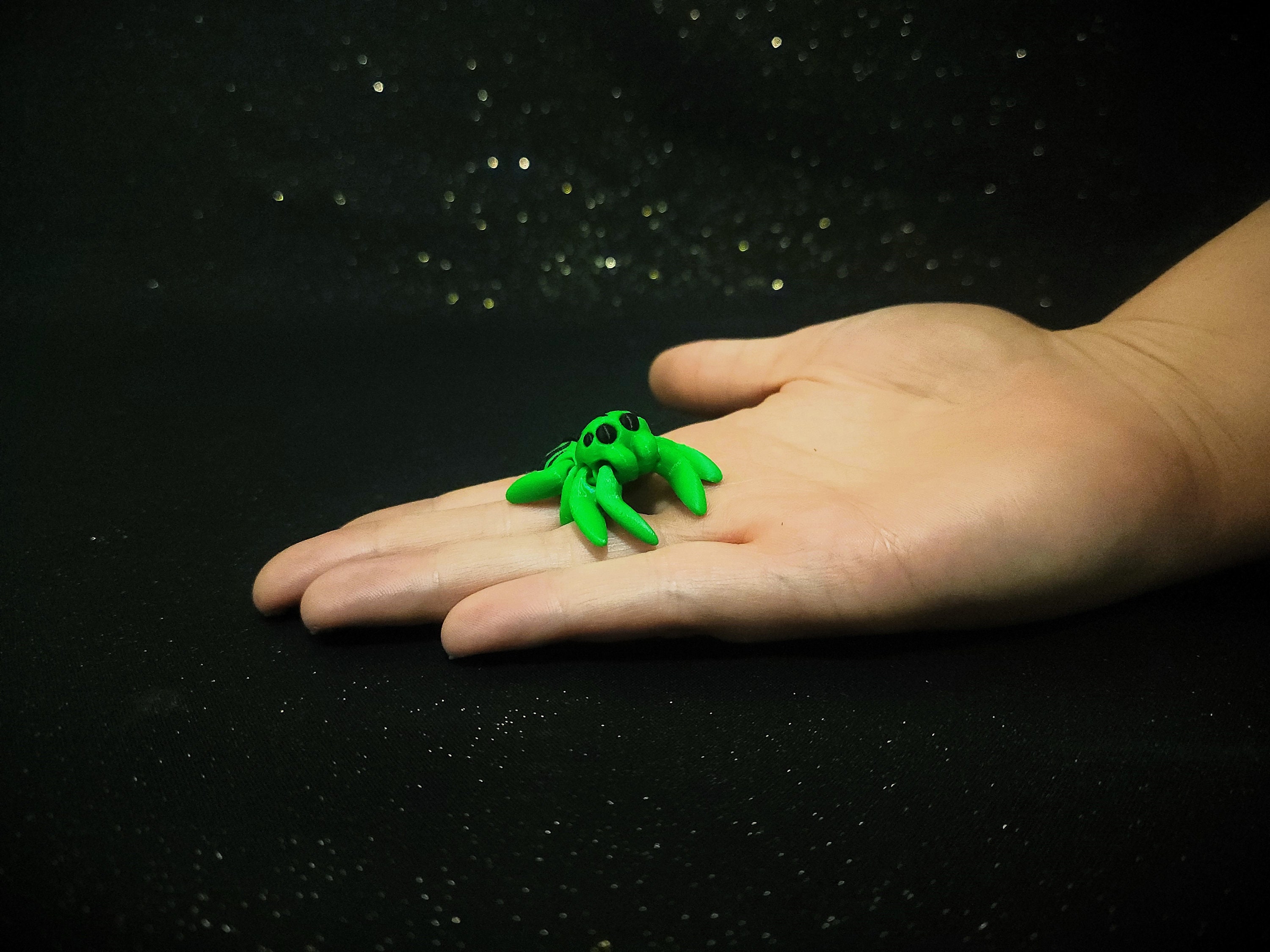 Articulated Tiny Spider 3D Printed Flexible Fidget Toy Cinderwing 3D - Etsy