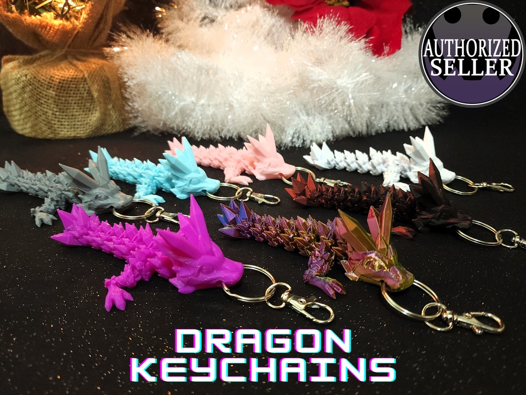 Dragon Keychains 3D Printed Cinderwing 3D - Etsy
