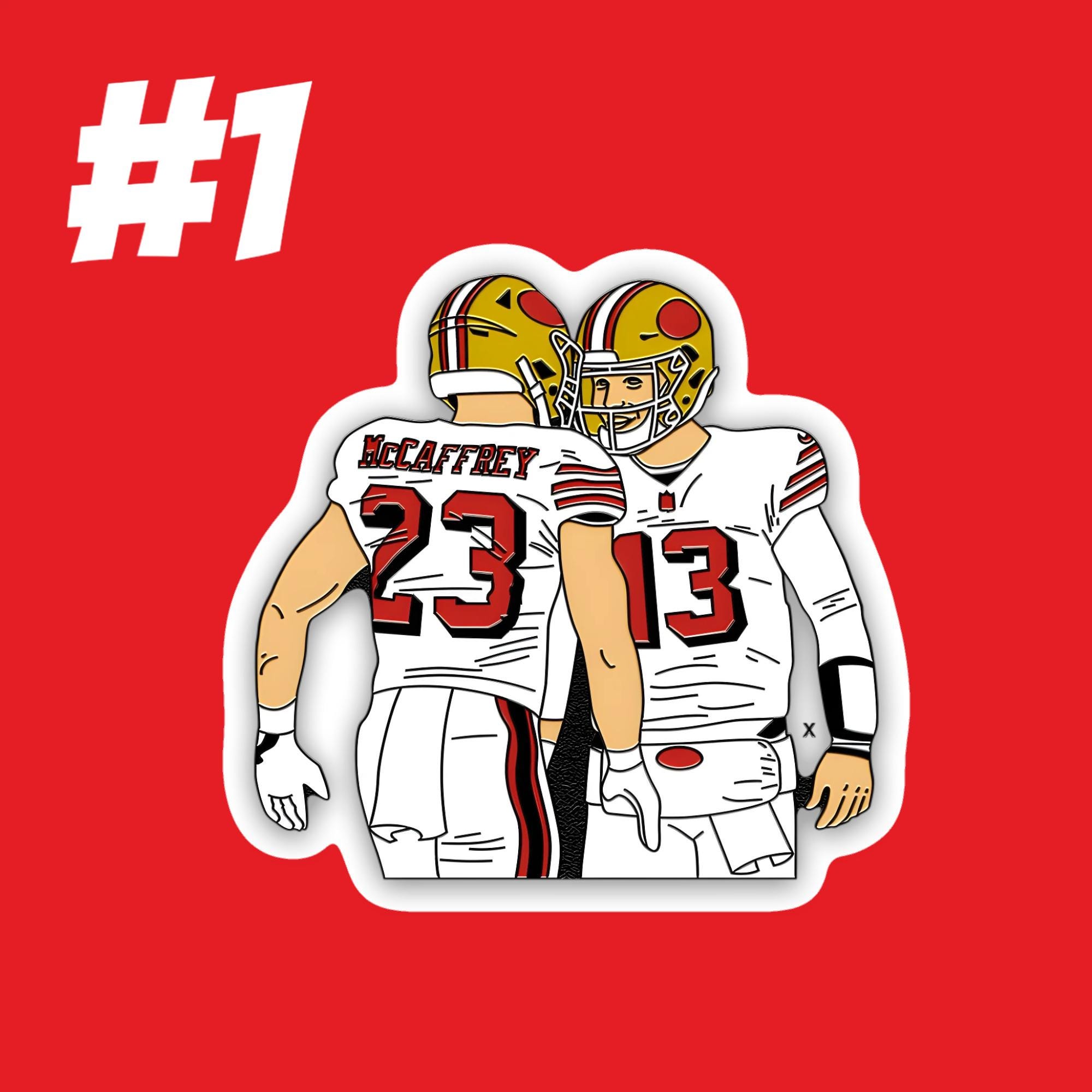 San Francisco 49ers Players Vinyl Stickers for Gifts 49er Fans Football ...