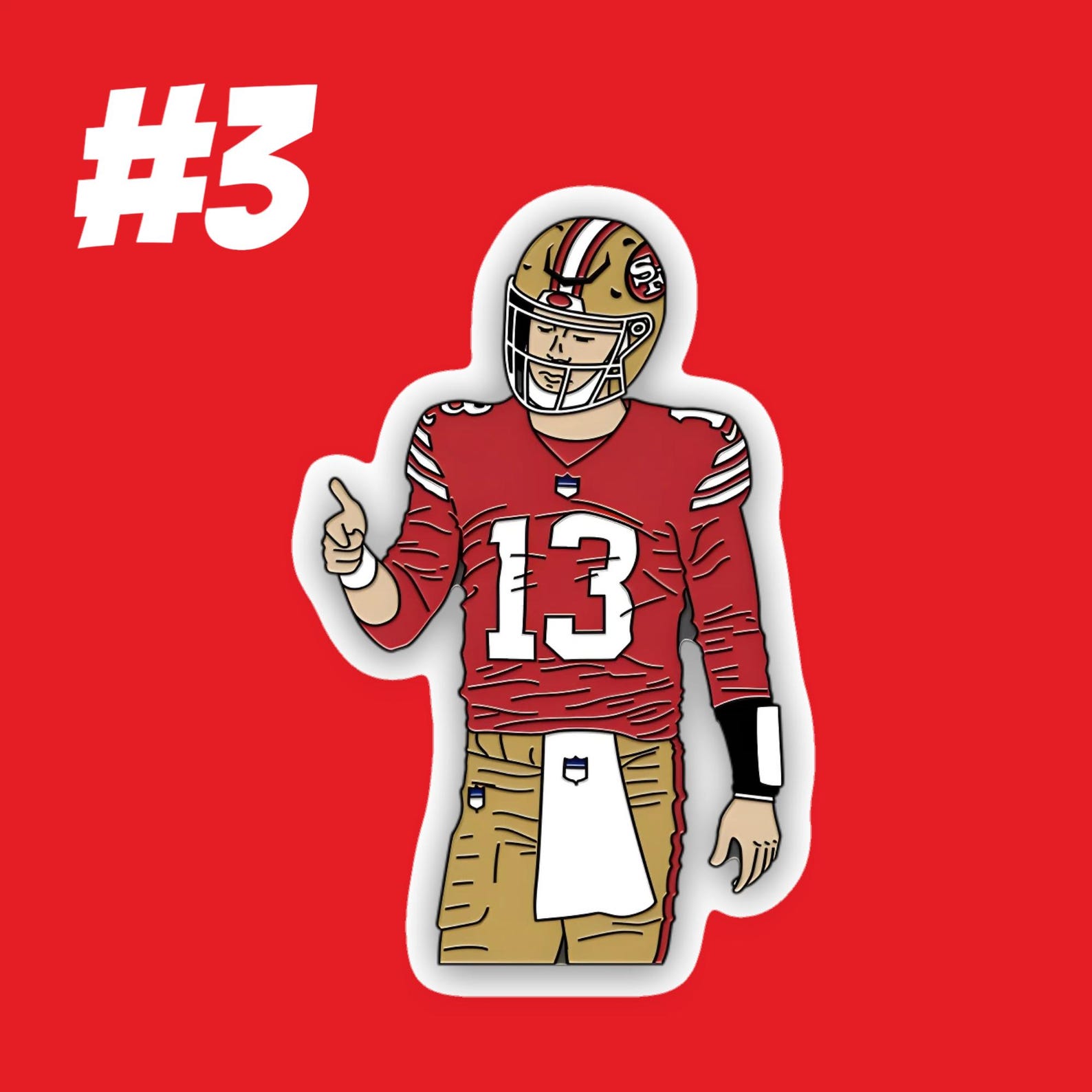 San Francisco 49ers Players Vinyl Stickers for Gifts 49er Fans Football ...